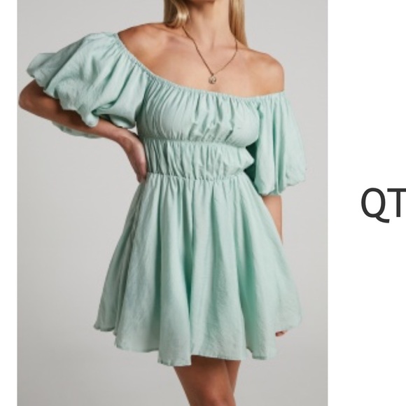 Showpo. | Dresses | Showpo Jessra Off Shoulder Puff Sleeve Mini Dress ...